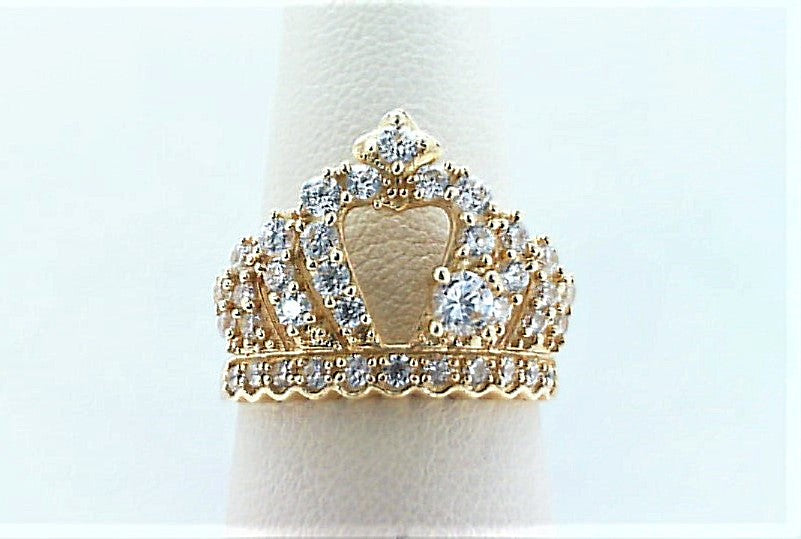 Quinceanera Crown 14 Karat Ring – Fatima's Fine Jewelry