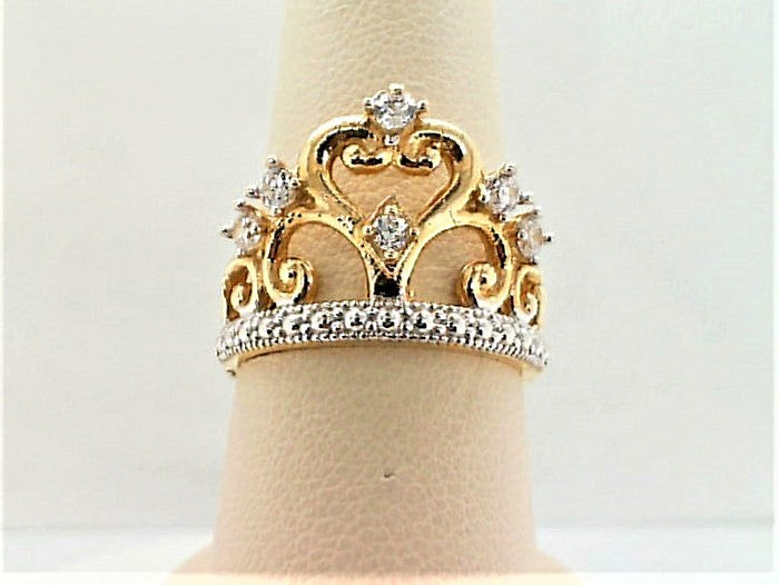 Quinceanera Crown 14 Karat Rings – Fatima's Fine Jewelry